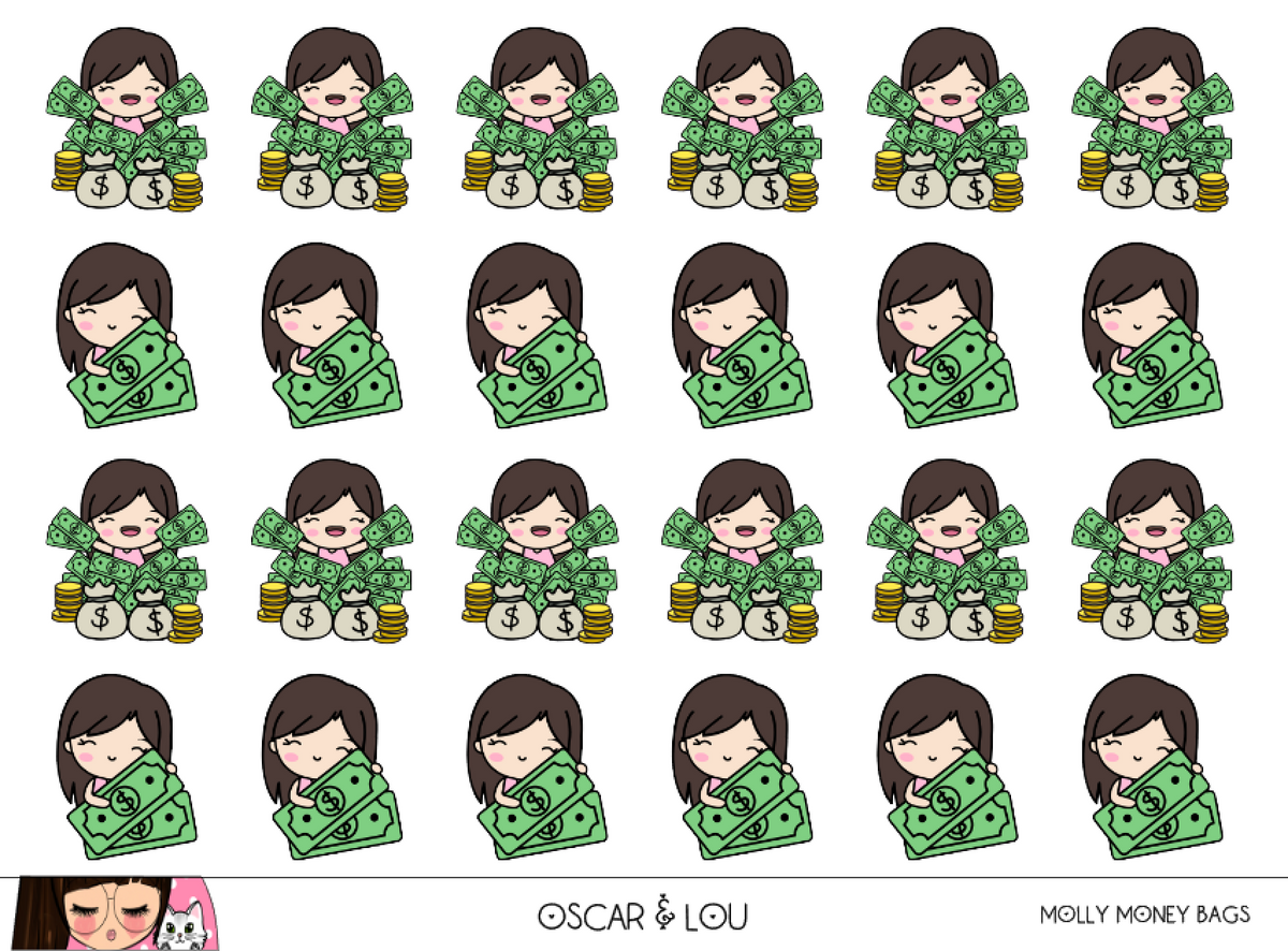 Mini Sheet - Molly Money Bags – Oscar & Lou
